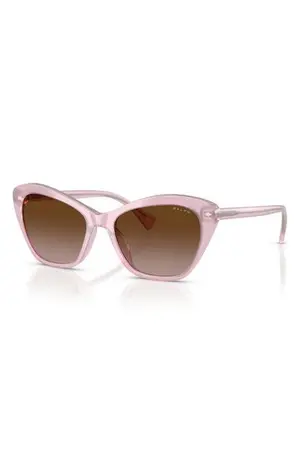 Ralph Lauren 55mm Gradient Butterfly Sunglasses