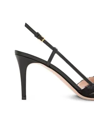 Valentino Garavani Vlogo Signature Lace Pumps