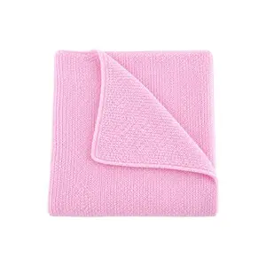 LOOM & COVE 100% Cashmere Honeycomb Baby Blanket Baby - Pink