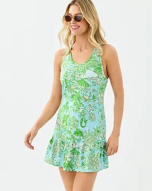Lilly Pulitzer® Upf 50+ Luxletic Mixed Doubles Dress - Blue