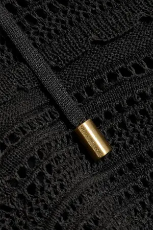 Zimmermann Pleated Pointelleknit Paperblend Shorts