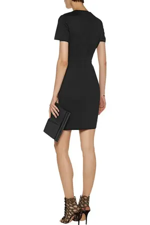 Versace Embellished Stretchjersey Mini Dress