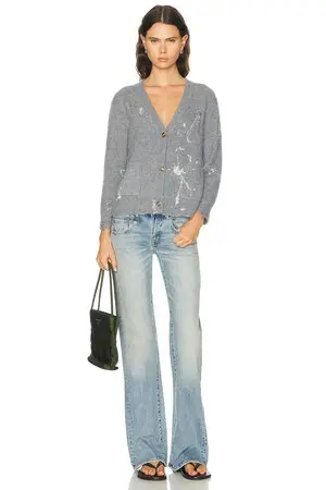 R13 Cardigan - Heather Grey
