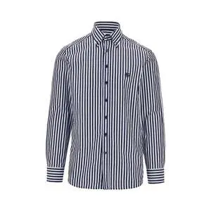 Etro Pegaso Logo Cotton Shirt - Blue