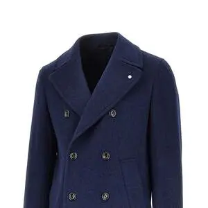 LUIGI BIANCHI Virgin Wool Double-breasted Jacket