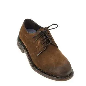 JUAN LACARCEL BY CALCE Suede Leather Lace-up Derby Shoes