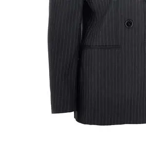 Isabel Marant Étoile Ranya Double-breasted Pinstriped Jacket - Black