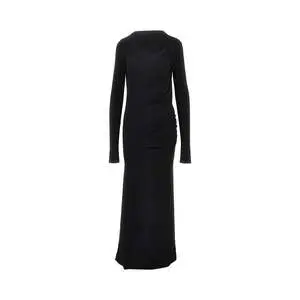 Andamane Technical Jersey Long Dress - Black