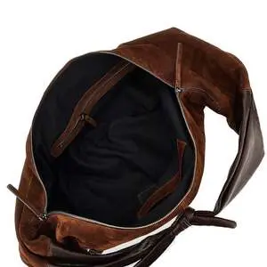 AUTENTICA 504 Adara' Suede Leather Large Bag