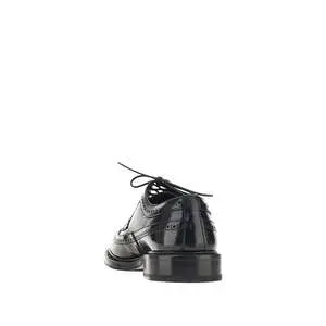 JUAN LACARCEL BY CALCE Brushed Leather Wing Tip Derby Shoes