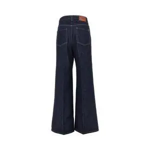Max Mara Cotton Denim Wide-leg Jeans
