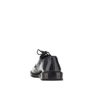 JUAN LACARCEL BY CALCE Brushed Leather Lace-up Derby Shoes