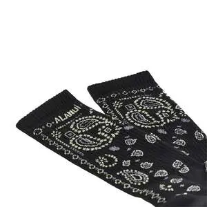 Alanui Cotton-blend Socks With Bandana Motif