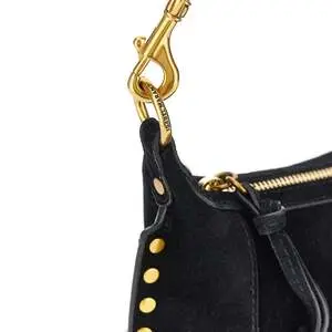 Isabel Marant Étoile Suede Leather Oskan Moon Bag