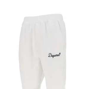 Dsquared2 Cotton Weatpant With Logo Embroidery