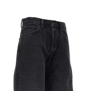 AGOLDE Cotton Denim Spiral Jeans - Black