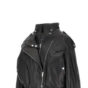 Isabel Marant Étoile Farza Leather Biker Jacket - Black