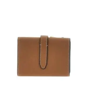 TOD'S Grained Leather Tri-fold Wallet