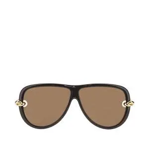 Bottega Veneta Knot' Aviator Sunglasses - Brown