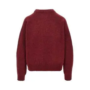 Max Mara Alpaca Wool-blend Knitted Sweater - Red