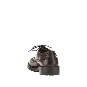 JUAN LACARCEL BY CALCE Brushed Leather Brogue Derby Shoes