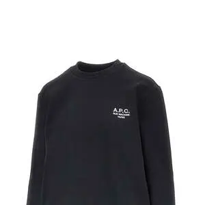 A.p.c. Crewneck Sweatshirt With Logo Embroidery