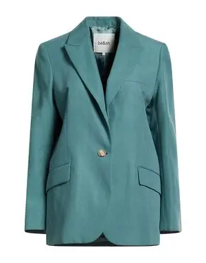 Ba&sh Single-breasted Lyocell And Linen Blazer