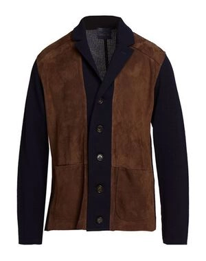 Paul & Shark Blazer Size Wool, Goat Skin - Brown