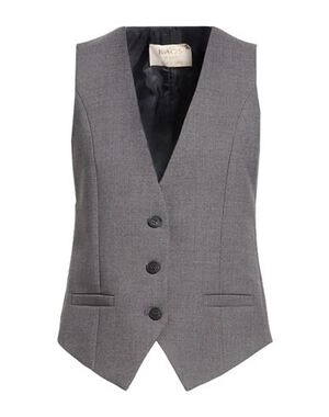 KAOS Tailored Vest Size Polyester, Viscose, Elastane - Grey