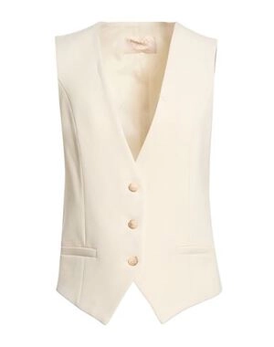 KAOS Tailored Vest Size Polyester, Viscose, Elastane - White