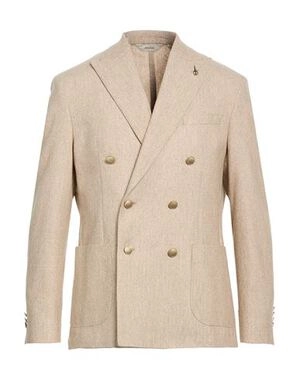 PAOLONI Blazer Size Wool, Polyester, Cotton - Beige