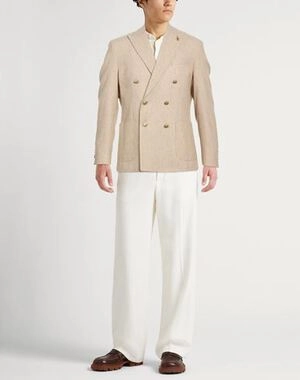 PAOLONI Blazer Size Wool, Polyester, Cotton