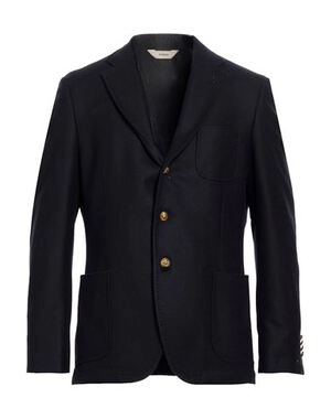 PAOLONI Blazer Size Wool, Polyamide - Blue