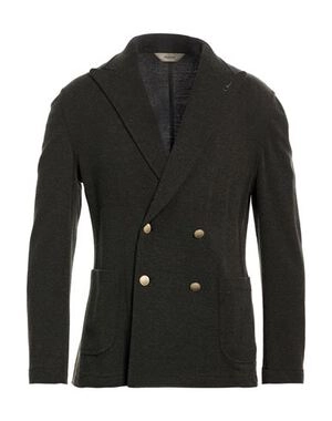 PAOLONI Blazer Dark Size Wool, Polyamide, Cashmere - Green