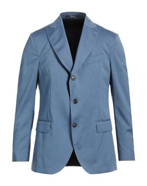 DRUMOHR Blazer Size Virgin Wool, Cotton, Silk - Light Blue