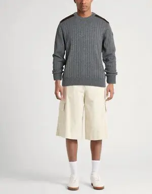 Paul & Shark Sweater In Virgin Wool, Viscose, Cashmere, And Goat Skin