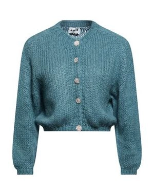 BERNA Cardigan Turquoise Size Acrylic, Polyamide, Mohair Wool, Wool - Blue