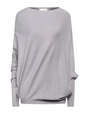 MANILA GRACE Knitted Crewneck Long Sleeve Sweater