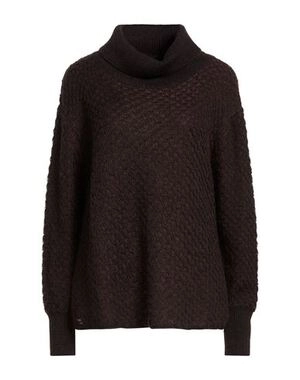 MANILA GRACE Turtleneck Dark Size Acrylic, Polyamide, Mohair Wool - Brown