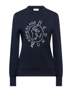 Herno Sweater Size Virgin Wool, Polyester - Navy