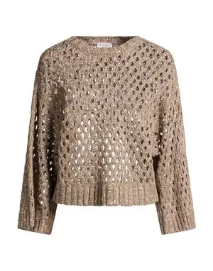 Brunello Cucinelli Silk, Linen, Polyamide, And Polyester Sweater