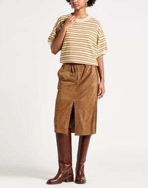Brunello Cucinelli Striped Cashmere, Viscose, And Metallic Polyester Crewneck Sweater