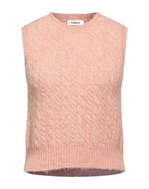 Sandro Sweater Blush Size Wool, Polyamide, Elastane