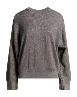 Brunello Cucinelli Sweater Size Cotton, Viscose, Metallic Polyester - Grey