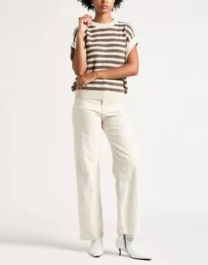 Brunello Cucinelli Striped Sleeveless Crewneck Sweater
