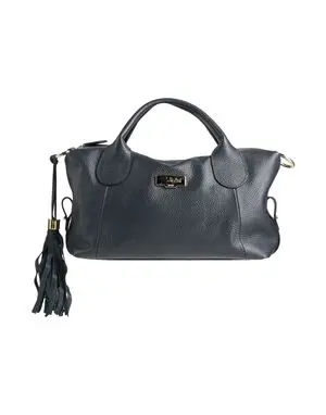 BALDININI Pebbled Leather Large Bowler Bag