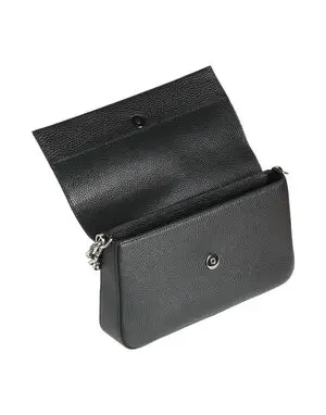 ERMANNO FIRENZE Pebbled Leather Clutch With Chain Strap