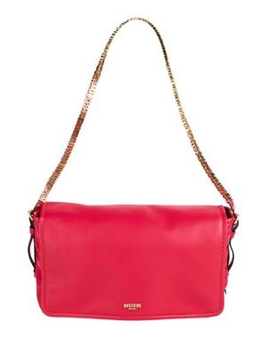 Moschino Shoulder Bag Leather - Red