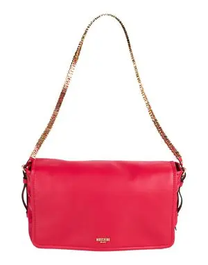 Moschino Leather Shoulder Bag - Red