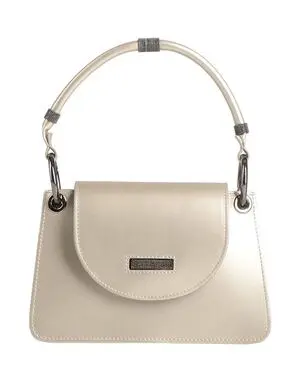 Peserico Handbag In Leather And Cotton - Gold
